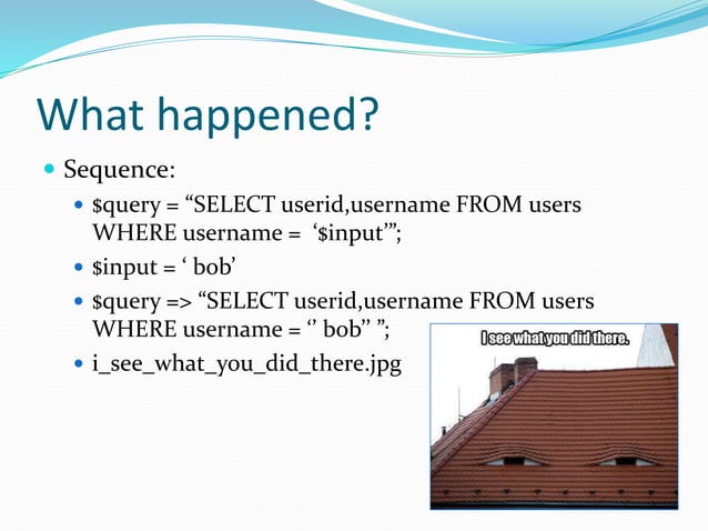 Intro to SQL Injection | PPT