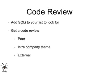Protecting your data from SQL Injection attacks | PPT