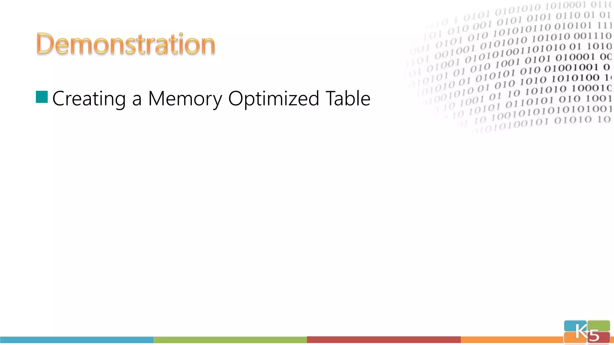 Sql in memory database | PPTX