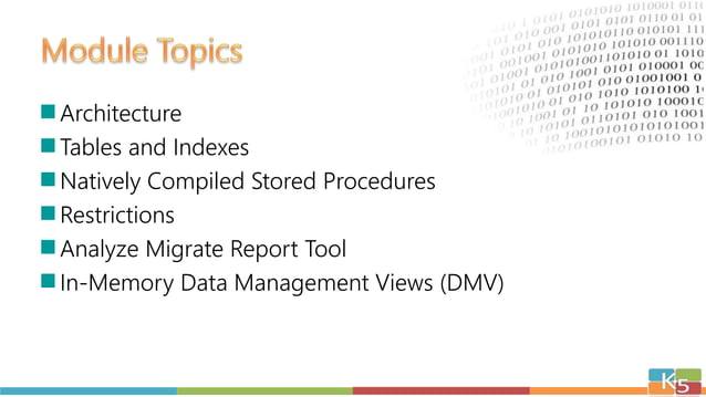 Sql in memory database | PPTX