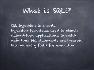Sql injection | PPT