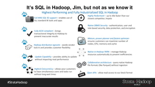SQL in Hadoop To Boldly Go Where no Data Warehouse Has Gone Before | PDF