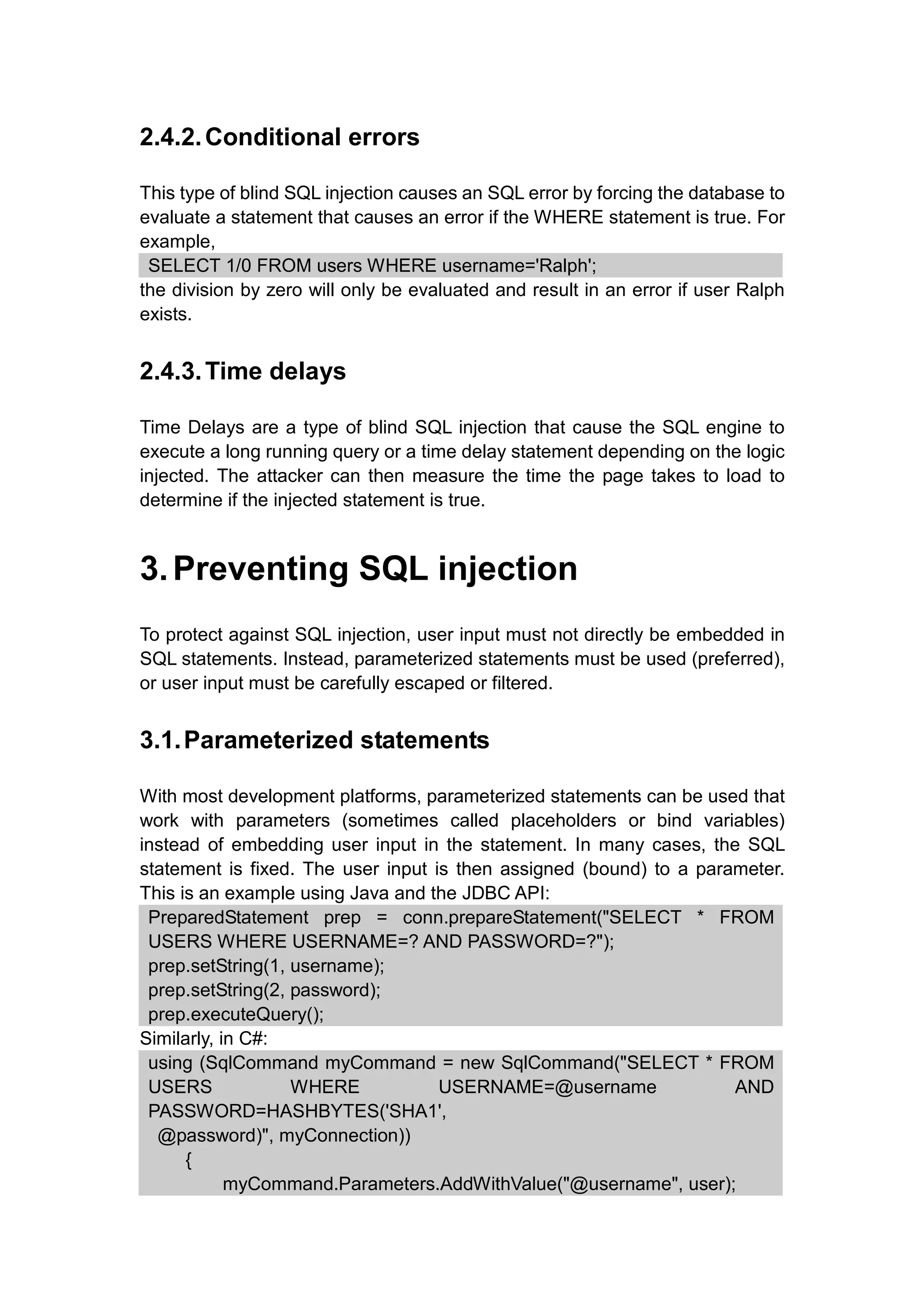 SQL Injection | PDF