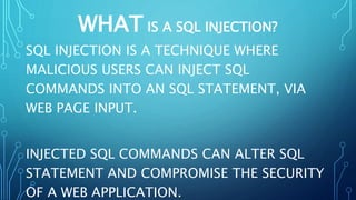 Sql injection | PPTX