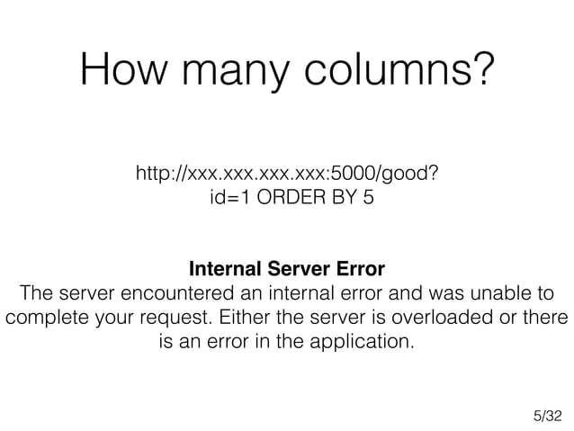 Sql Injection And Sqlmap Introduction Ppt
