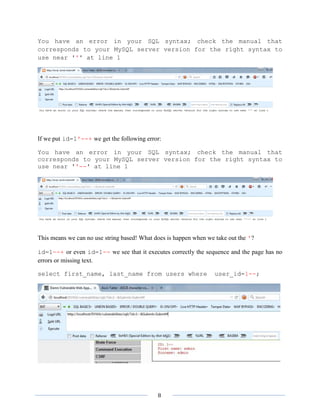 Sql injection course made by Cristian Alexandrescu | PDF