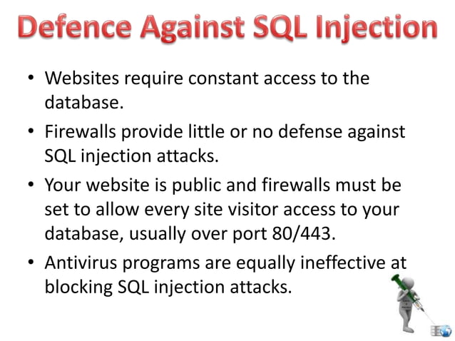SQL INJECTION | PPTX | Databases | Computer Software and Applications