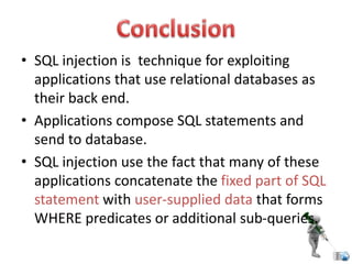 SQL INJECTION | PPTX