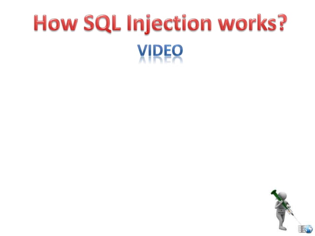 Sql Injection Pptx Databases Computer Software And Applications