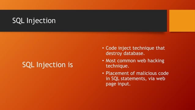 Sql Injection Ppt