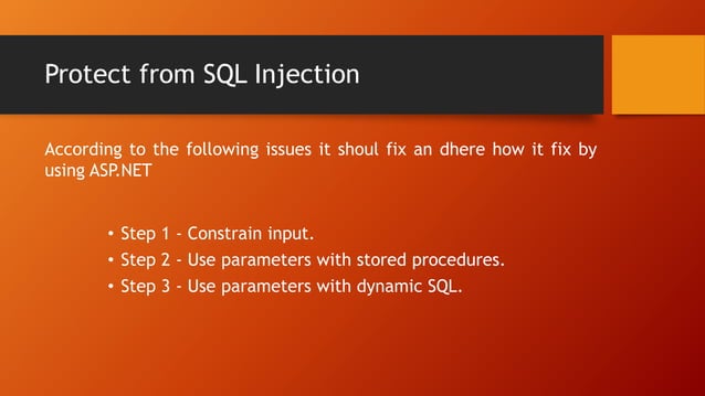 Sql injection | PPT