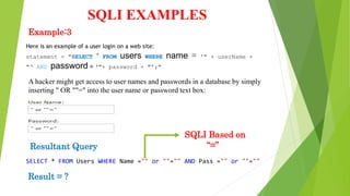 SQL INJECTION | PPTX