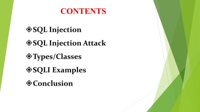 SQL INJECTION | PPTX