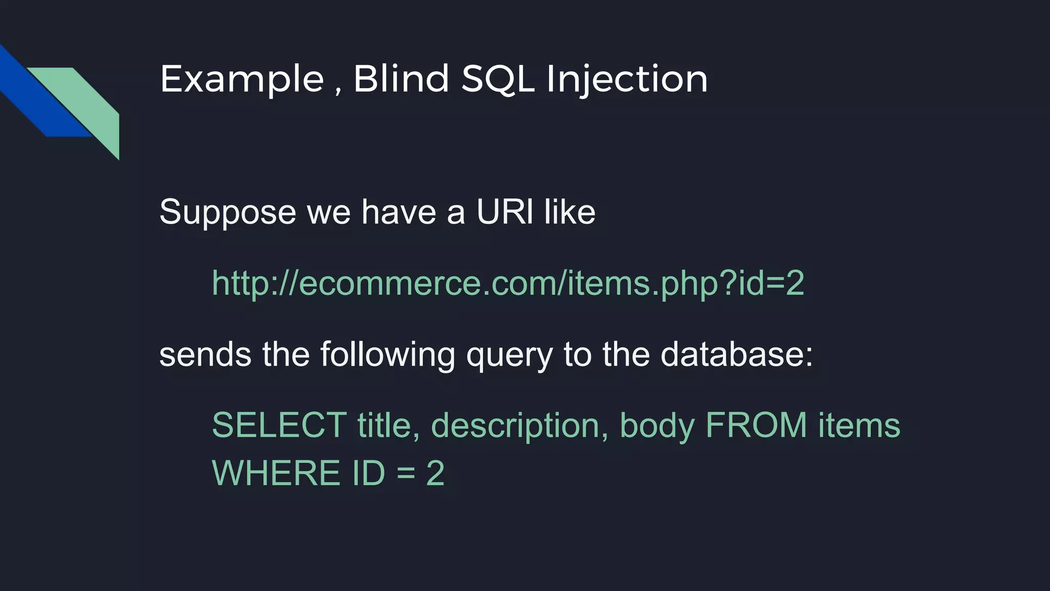 Sql injection | PPT | Free Download