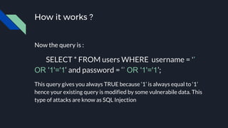 Sql injection | PPT