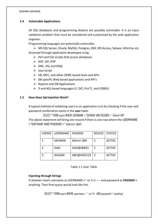 Sql injection | PDF