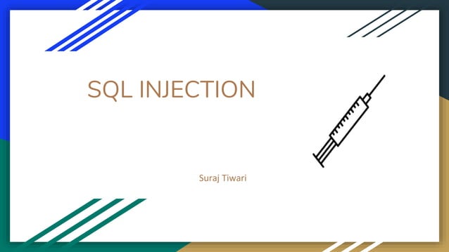Sql injection | PPT