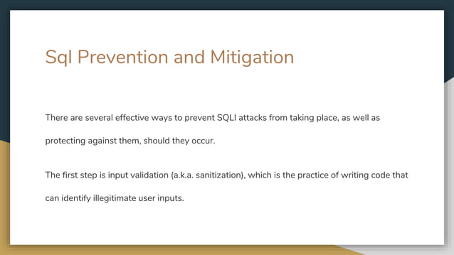 Sql injection | PPT