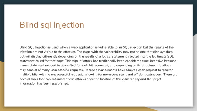 Sql injection | PPT