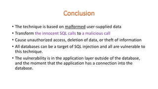Sql injection | PPT