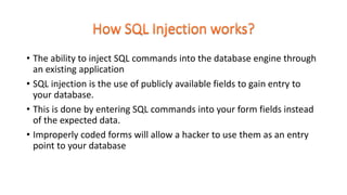 Sql injection | PPT