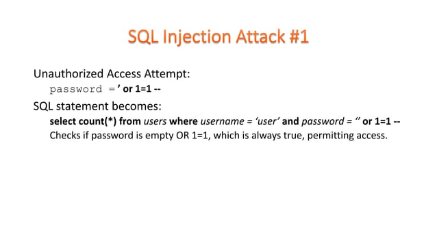 Sql injection | PPT