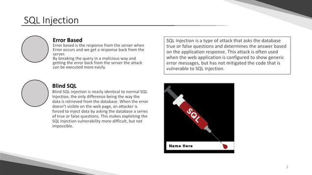 Sql injection | PPT