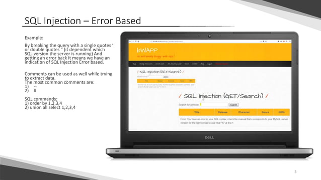Sql injection | PPT