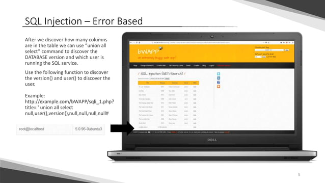 Sql injection | PPT