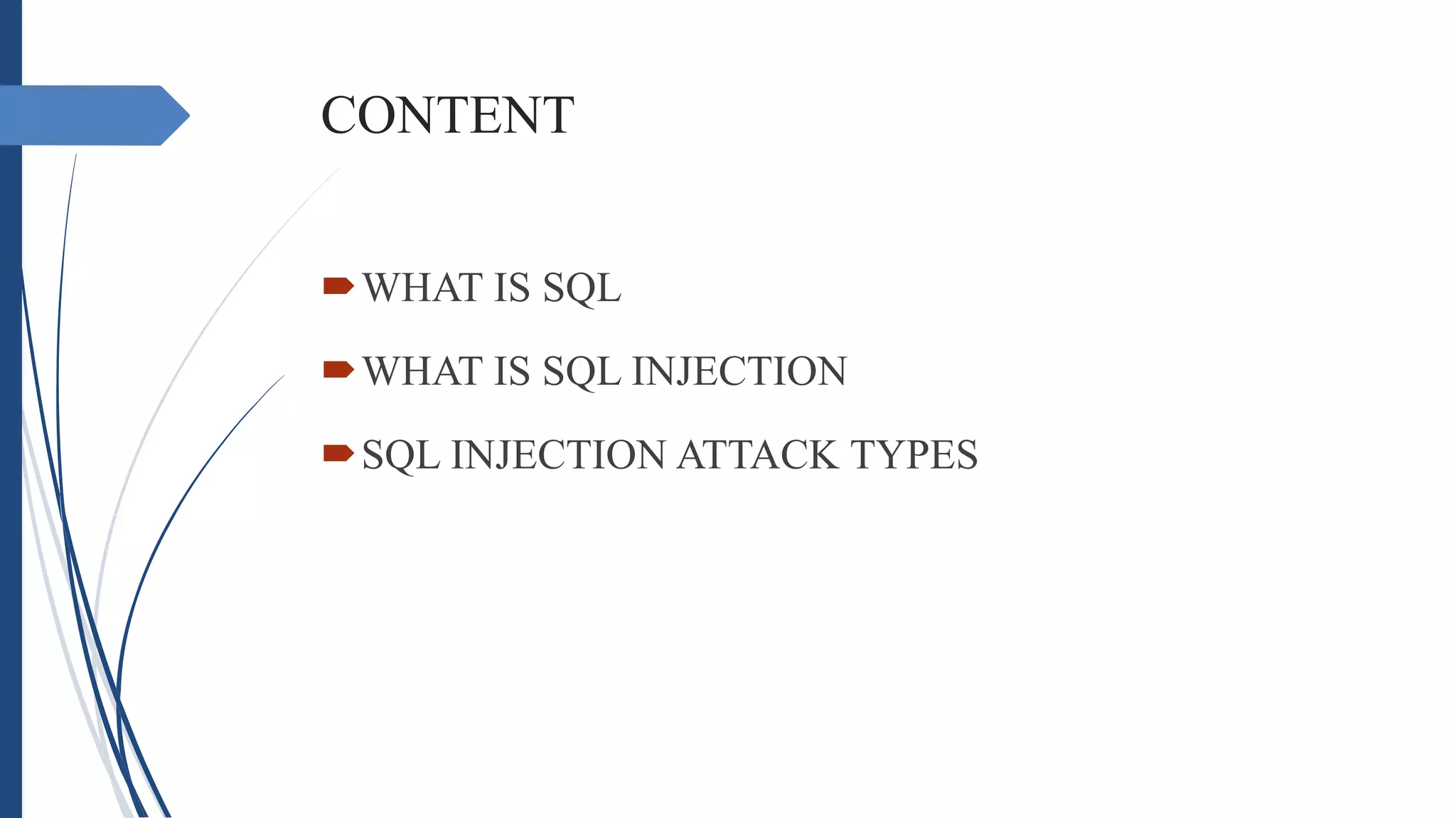 Sql Injection Pptx Databases Computer Software And Applications 4014