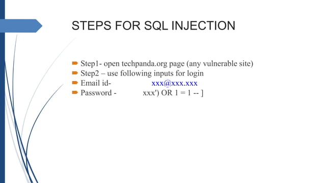 Sql Injection Pptx Databases Computer Software And Applications 3576