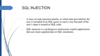 Sql injection | PPT
