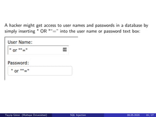 Sql Injection | PPT