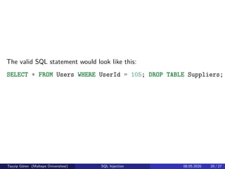 Sql Injection | PPT