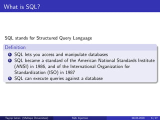 Sql Injection | PPT