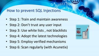 Sql injection | PPT