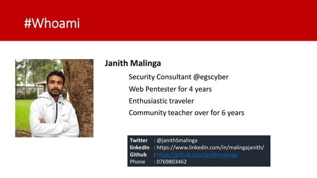 Sql Injection Colombo Cybersecurity Meetup Ppt Free Download