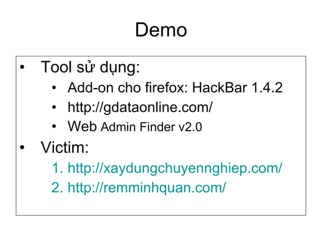 Sql injection demo - it-slideshares.blogspot.com