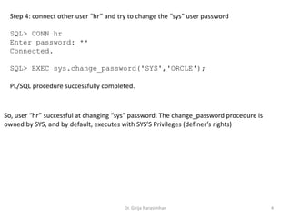 Sql injection invoker's right | PPTX | Databases | Computer Software and Applications