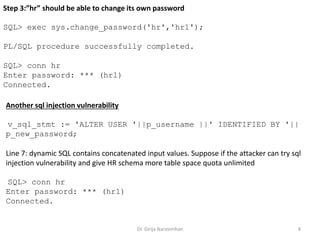 Sql injection invoker's right | PPTX | Databases | Computer Software and Applications