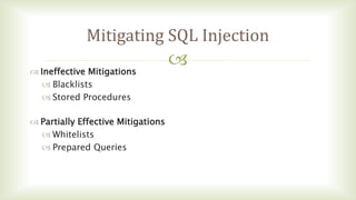 Sql injection | PPT