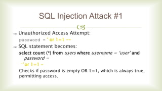 Sql injection | PPT