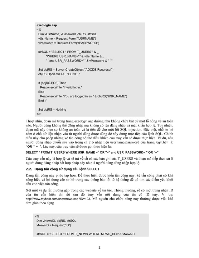 Sql injection2 | PDF