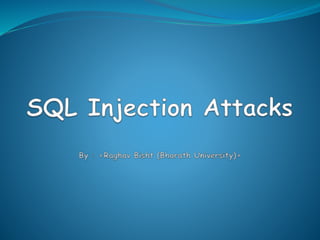 Sql injection attack | PPTX | Databases | Computer Software and ...