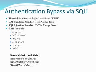 Sql injection attack | PPTX