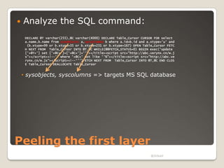 Sql injection attack_analysis_py_vo | PPT