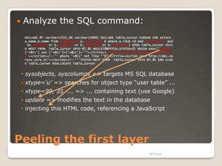 Sql injection attack_analysis_py_vo | PPT