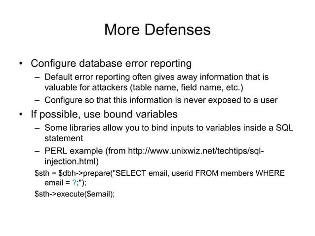 Sql Injection Attacks Ppt