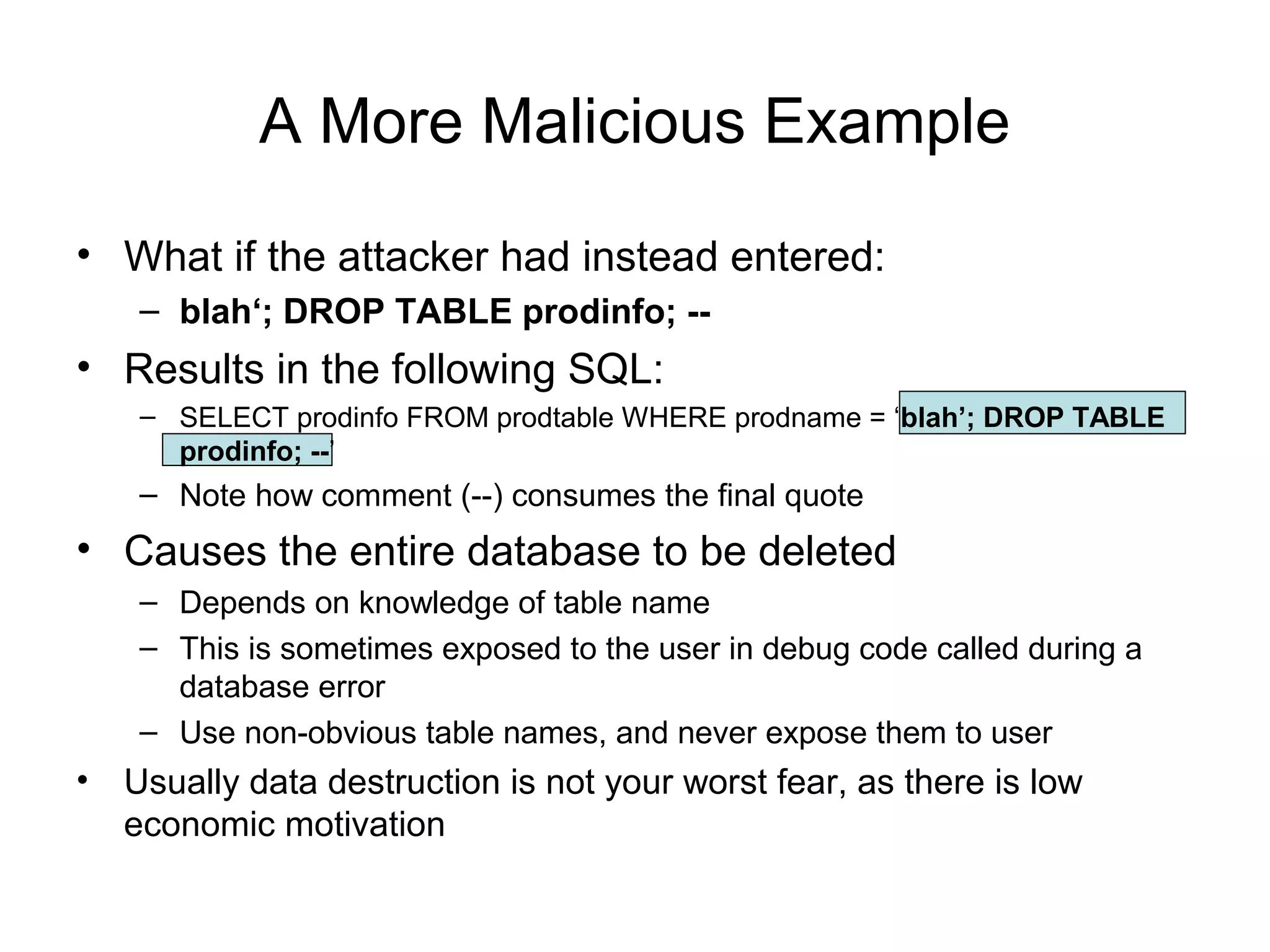 Sql injection attacks | PPT