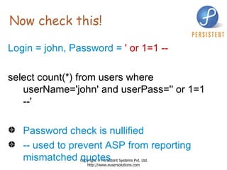Sql Injection Attacks Siddhesh | PPT